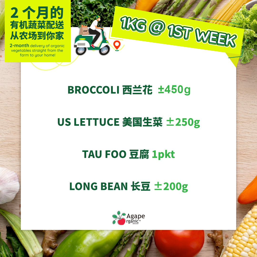 [1KG] 2-Month Package - AGAPE ORGANIC